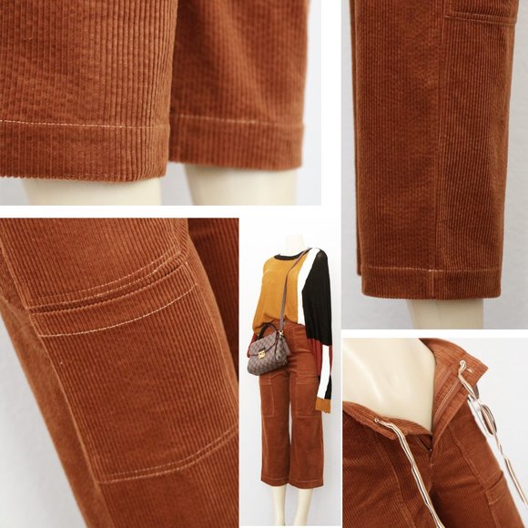 Current Air | Pants & Jumpsuits | New Camel Corduroy High Waist Wide ...